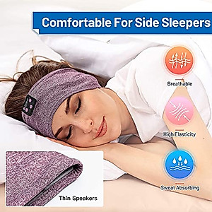 Perytong Sleep Headphones Wireless, Bluetooth Sports Headband Headphones with Ultra-Thin HD Stereo Speakers Perfect for Sleeping,Workout,Jogging,Yoga,Insomnia, Air Travel, Meditation