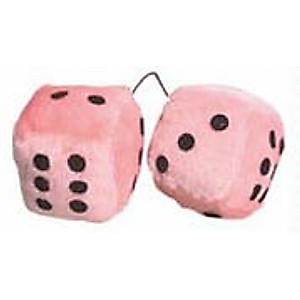 Pink Fuzzy Dice