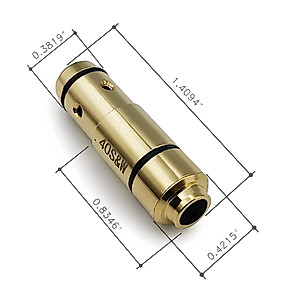 ARKSight Dry Fire Training Cartridge 380ACP and 40S&W Laser Training Cartridge Integrated Snap Cap, Red Laser Bullet