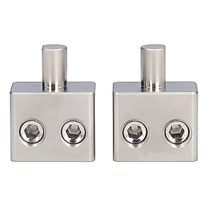 Acouto Car Audio Splitter Pure Ccopper Plated Material 2 Pcs Car Audio Amplifier Dual 1/0 Gauge to 1/0 Gauge Amp Input Reducers Discharge Bottle One Point Two Pure Copper Splitter