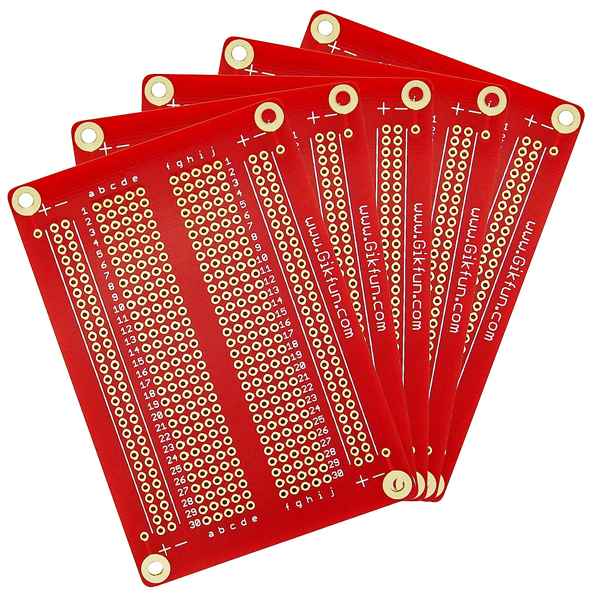 Gikfun Solder-able Breadboard Gold Plated Finish Proto Board PCB DIY Kit for Arduino (Pack of 5PCS) GK1007