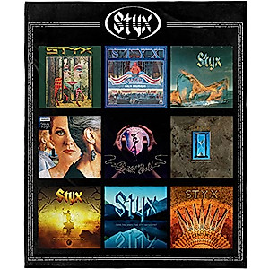 Styx Blanket Album Collection Rock and Roll Music Band Super Soft Fleece Throw Blanket 48" x 60" (122cm x152cm)