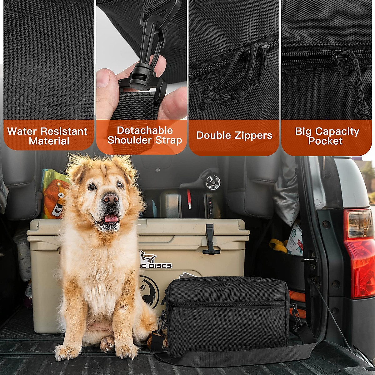 Xxerciz Fishing Tackle Bag, Large Water-Resistant Nylon Fishing Tackle Storage Shoulder Bag with Adjustable Shoulder Strap, Can Hold 4 Pack 3600 Tackle Box