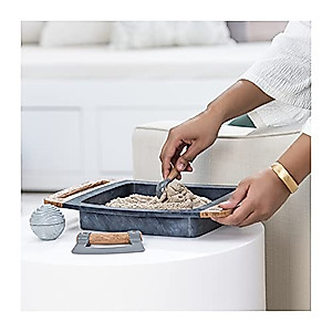 Kinetic Sand Kalm, Zen Garden Box Fidget Toy with All-Natural Kinetic Sand and 3 Tools for Relaxing Play, Sensory Toys, Sand Toys for Adults and Kids