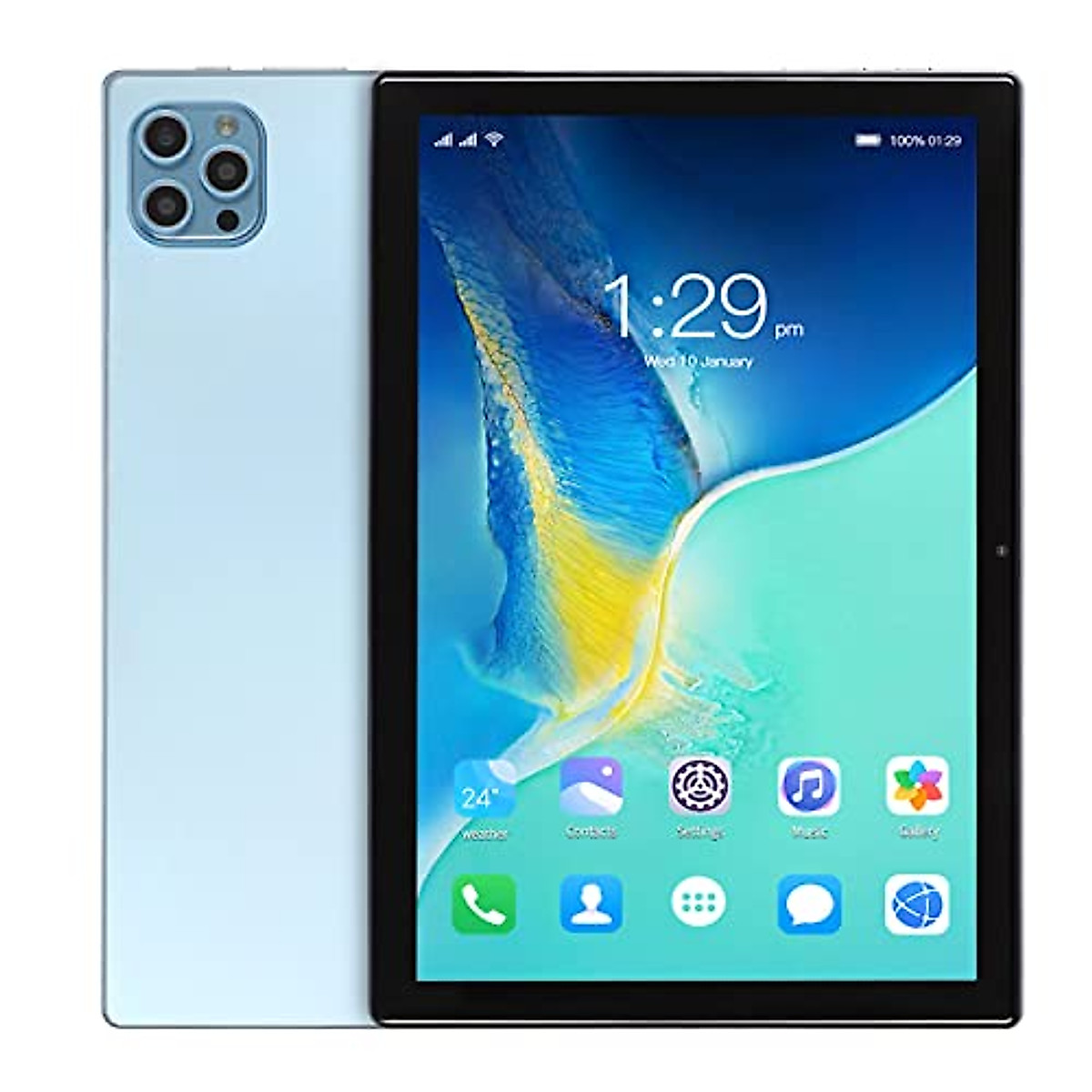 HEEPDD 2 in 1 Phone Tablet, Octa Core CPU Dual SIM Dual Standby 10.1 Inch Tablet 7000mAh (US Plug)