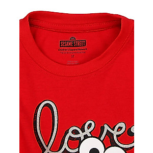 Sesame Street Elmo Girls Long Sleeve Shirt for Infant and Toddler Red