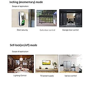 MHCOZY 1 Channel 5V 12V ZigBee Smart Relay Switch,Adjustable Selflock and Momentary Working Mode,Works with Tuya eWelink Zigbee Gateway