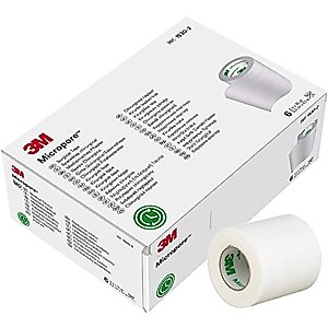 3M Micropore Paper Tape - White, 2" Wide - 1530-2 - Box of 6