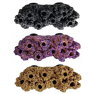 Magnetic Reef Coral Frag Rack Floating Rock Strong Magnets Strong N52 Magnets for 1/2" Glass (Coralline Purple)