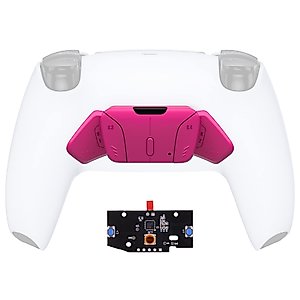 Turn RISE to RISE4 Kit – Redesigned Nova Pink K1 K2 K3 K4 Back Buttons Housing & Remap PCB Board for PS5 Controller eXtremeRate RISE & RISE4 Remap kit - Other Accessories NOT Included