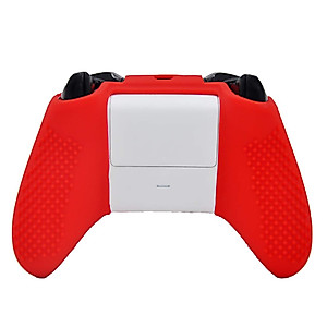 SKINOWN Grip Silicone Case Anti-Slip Protective Grip Cover for Xbox One S & One X Controller with 8 Thumb Grips