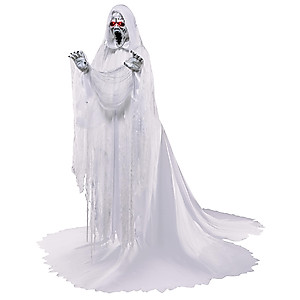 Spirit Halloween 7 Ft Emmeline Animatronic | Decorations | Animated | Light Up Red LED Eyes | Lunging Motion | Plays Sounds
