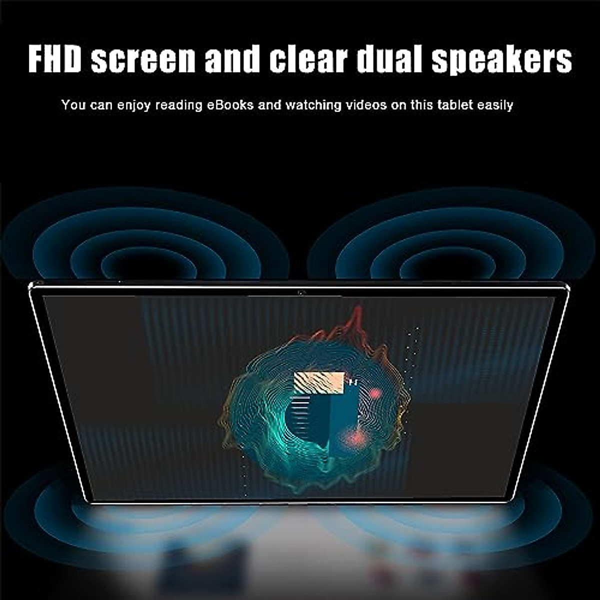 SHYEKYO 10.1 Inch Tablet, Octa Core Processor Tablet PC Supports 4G Calling Support Fast Charging 100-240V Support GPS 5G WiFi for Travel (US Plug)