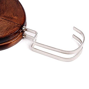 VICASKY 2Pcs Wood Hanger Non- Slip Hangers Clothes Hangers Shirts Sweaters Dress Hanger Drying Rack for Home