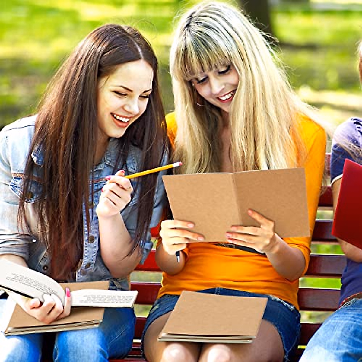 30 Pack A5 Kraft Notebooks, Composition Notebooks, Unlined Blank Journals Bulk Sketch Notebooks , 60 Pages Paper Sketch Notebook for Kids Women Men Boy Girls, School Office Supplies (Kraft Color)