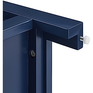 Crosley Furniture Katrina Kitchen Island with Faux Marble Top, Navy