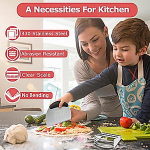 Pastry Cutter Dough Scraper Dough Cutter Scraper Tool Kitchen Pastry Blender,Stainless Steel Pastry Cutters Heavy Duty Dough Cutter for Kitchen Baking Tools,Comfortable and Dishwasher Safe (Black)