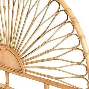 Creative Co-Op Rattan Sunrise Design, King-Size Headboard