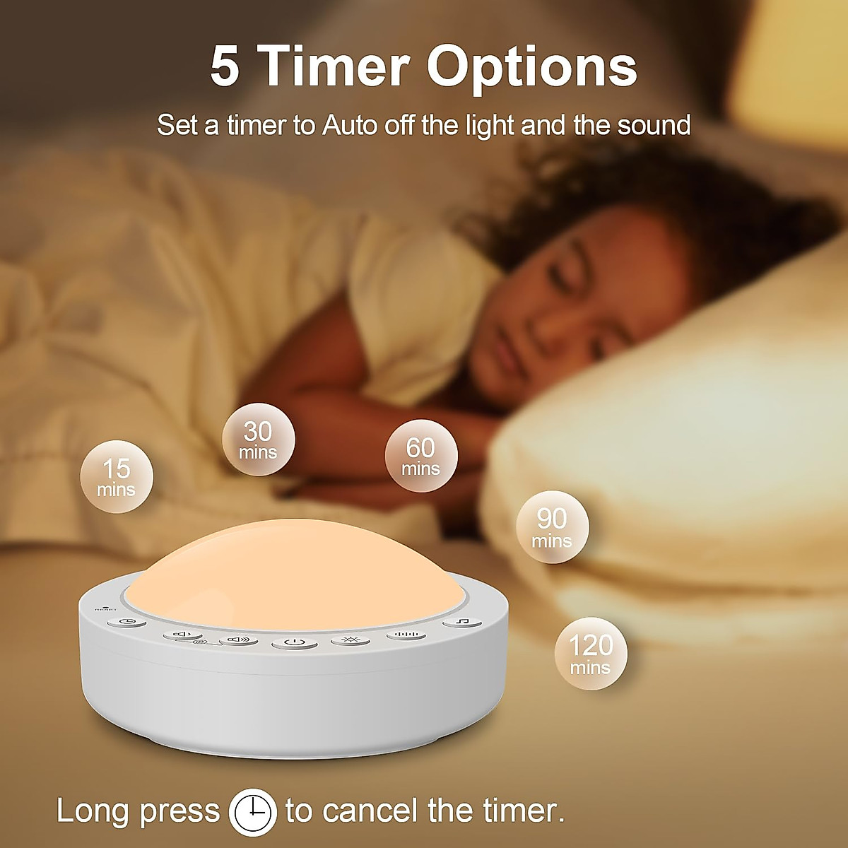 Dremkit White Noise Machine Baby,Portable Sound Machine for Baby Kids,Rechargeable Lullaby Machine with Night Light for Travel Nursery,Sound Machine for Sleeping