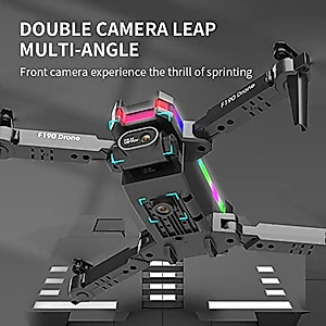 Mini Drone with Dual 4K HD Camera for Adults Kids Beginner, Foldable Mini Pocket Drone 2.4G WiFi FPV Live Video Hold Headless Mode RC Quadcopter Drone Gifts for Boys Girls
