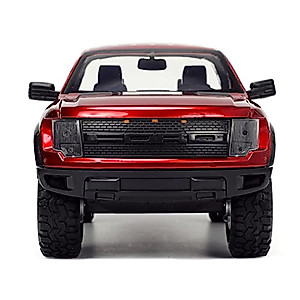 Jada Toys Just Trucks 1:24 2011 Ford SVT Raptor Die-cast Car Red with Tire Rack, Toys for Kids and Adults