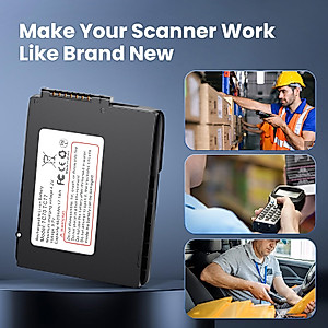 4620mAh TC77 Battery Replacement for Zebra Symbol Motorola TC70 TC72 TC75 TC77 TC700h TC700k TC720l TC75x TC75EK TC75AH TC75GK TC700H TC700K TC77HL BT-000318 Wireless Barcode Scanner (1PCS)