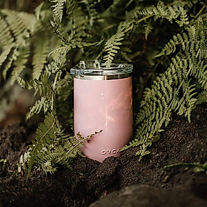 ORCA Vino 12 oz. Insulated Wine Tumbler, Stainless Steel Drink Mug Keeps Beverages Cold - Dusty Rose