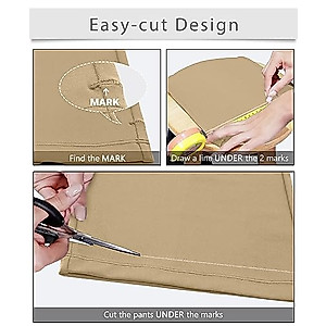 IUGA Bootcut Yoga Pants with Pockets for Women High Waist Workout Bootleg Pants Tummy Control, 4 Pockets Work Pants for Women Khaki