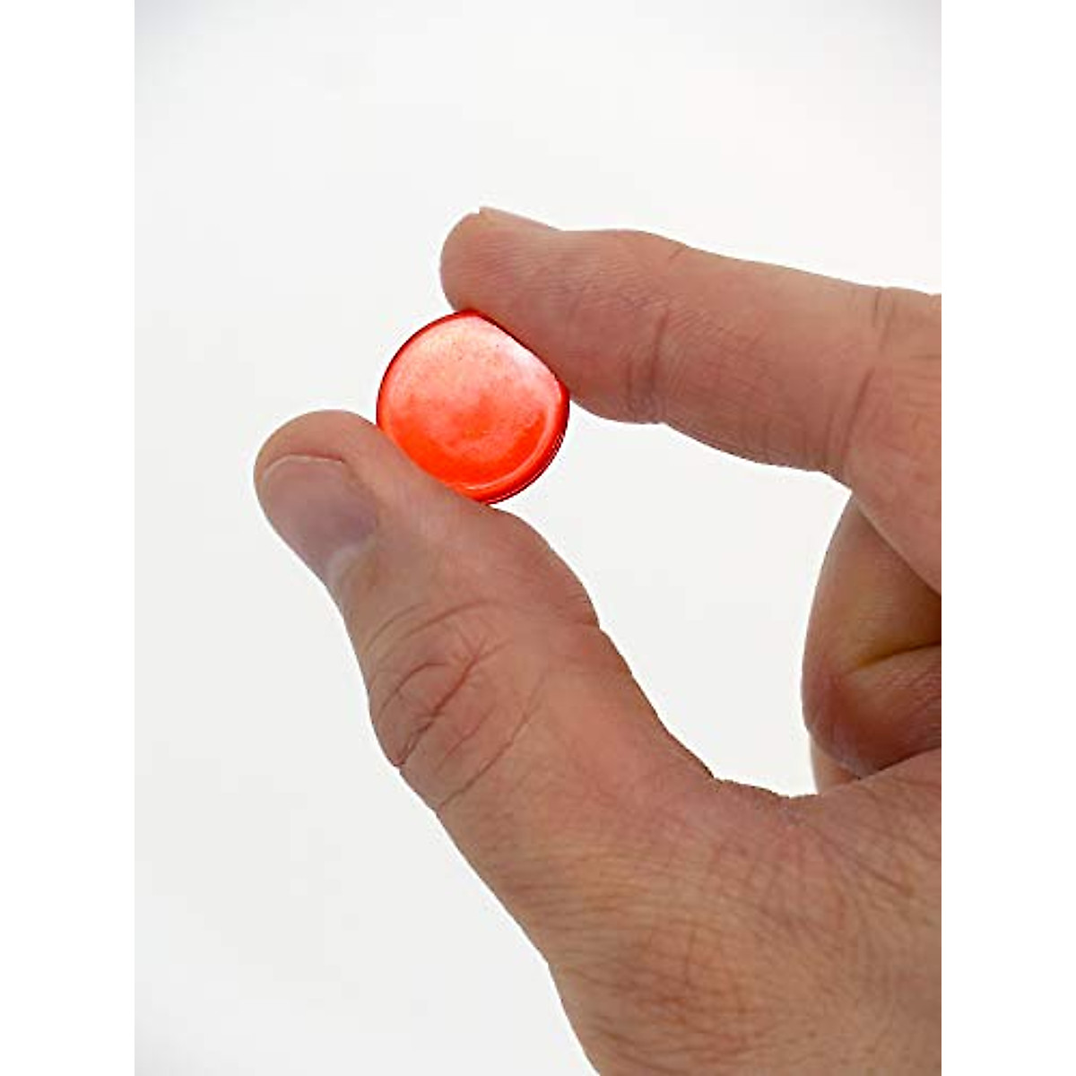 Regal Bingo Plastic Bingo Chips 1000 Pcs - Clear Transparent Counters Game Chips Set for Board Game - Fun Bingo Night - 3/4 Inch Orange Color