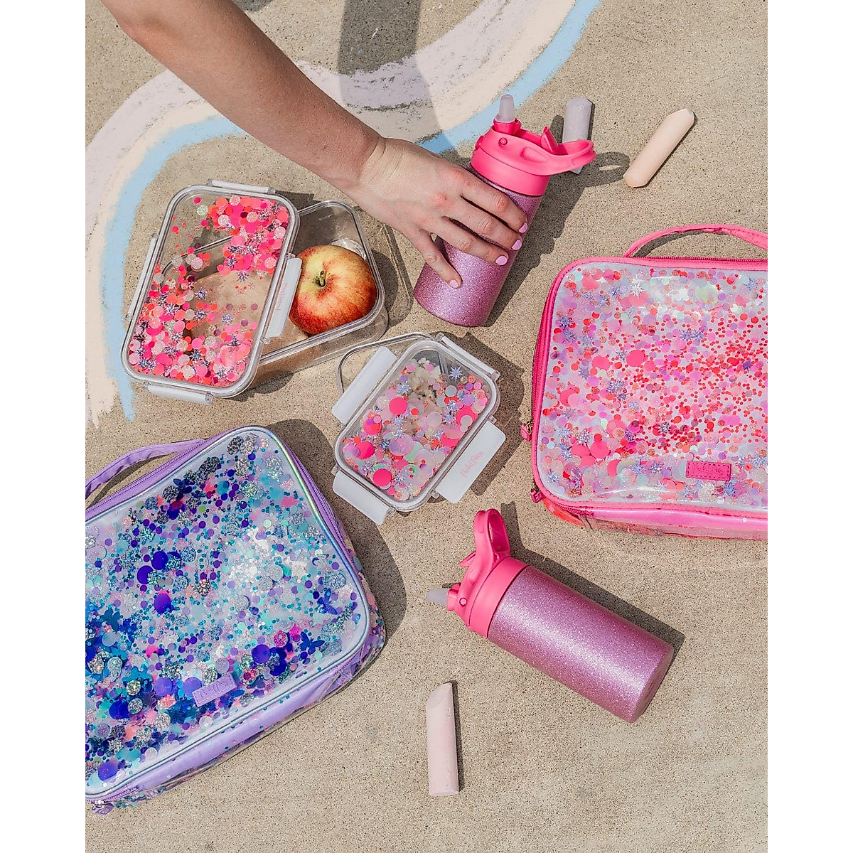 Packed Party BPA Free 2-Piece Food Storage Containers Set, Airtight, Leak-Proof, with Lids for Lunch, Meal Prep, or Leftovers (Small and Medium Containers)