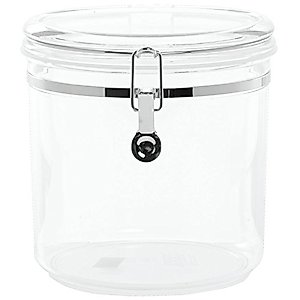 HUBERT® Clear Plastic Canister 152 Oz - 8"Dia x 8"H