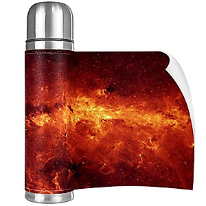 the Milky Way Galaxy Vacuum Insulated Water Bottle Stainless Steel Thermos Flask Travel Mug Coffee Cup Double Walled 17 OZ