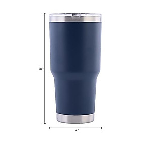 30 oz Insulated Tumbler with Lid and Straw for Iced Tea,Coffee or Water,Stainless Steel Double Vacuum Coffee Tumbler Cup, Powder Coated Travel Mug for Home, Office,Travel and Hiking, Termo de 30 oz