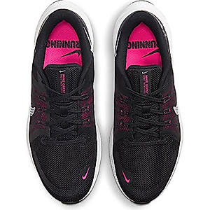 Nike Womens Quest 4 Running Shoes, Black/White-Hyper Pink, 8 M US