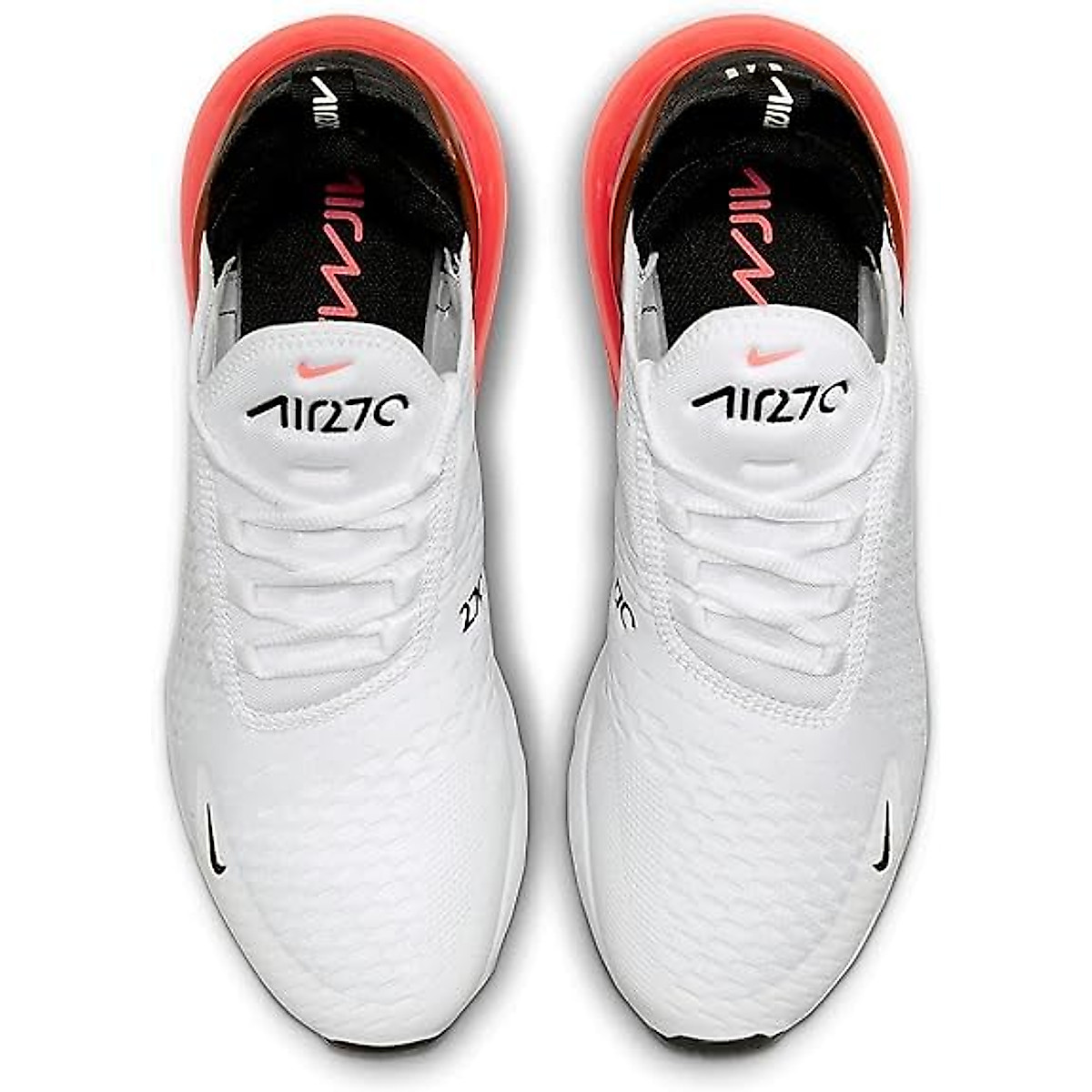 Nike Men's Air Max 270 Running Shoes (White/Hot Punch/Black, us_Footwear_Size_System, Adult, Men, Numeric, Medium, Numeric_9)