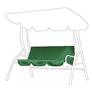 Keenso Outdoor Swing Cushions,Swing Cushion,3 Seat Waterproof Swing Seat Cover Swing Chair Cover for Patio Courtyard Garden 60 x 20 x20in