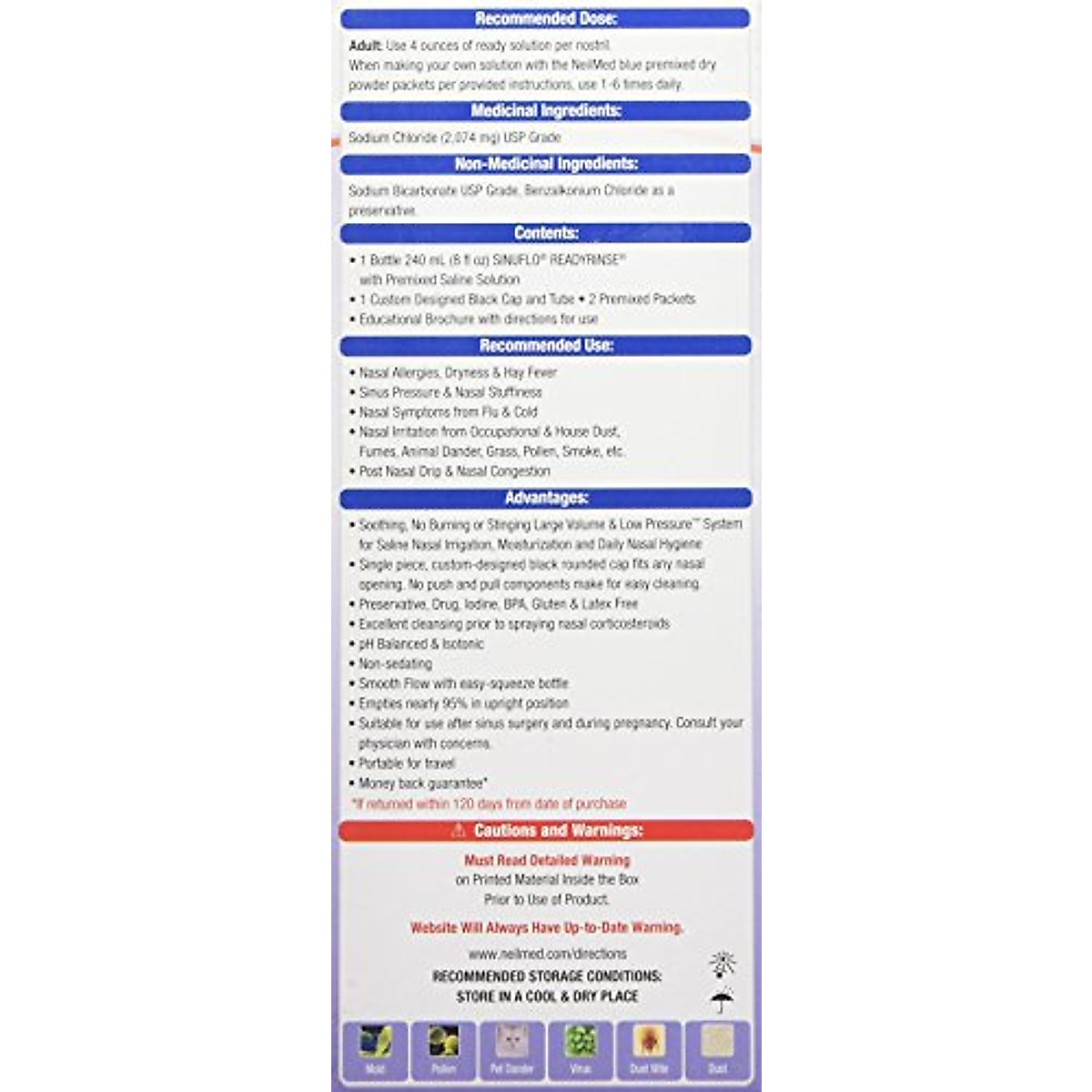 Neil Med SinuFlo Ready Rinse, 8 fl oz