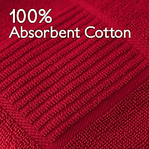 T-Fal Textiles Cotton Dish Towl, Red