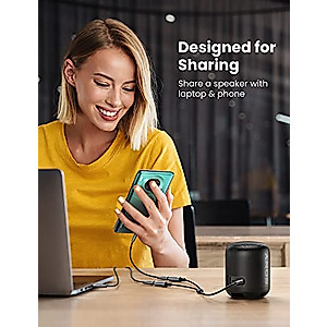 UGREEN Headphone Splitter 3.5mm Aux Splitter 2 Female to 1 Male Audio Y Splitter Stereo Dual Headphone Adapter Compatible with MacBook iPad PC Tablet Laptop TV Phone PS4 Speaker