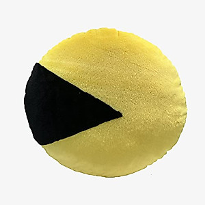 13" Pacman Plush Pillow, Pacman Cushion Decorative Throw Pillows, for Sofa Couch Home Office Bed Car (Yellow) …