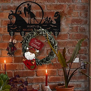 SANDIKSHA Cartoon Key Holder, Animation Style Wall Mount Organizer Wooden Key Rack with 5 Key Hooks, Rustic Home Wall Mounted Key Hangers Decor for Entryway Door Bathroom Kitchen，Gifts for Children…