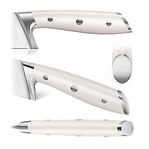 Cangshan ALPS Series 502827 German Steel Forged 15-Piece In-Drawer Knife Set with Bamboo Tray, (White)