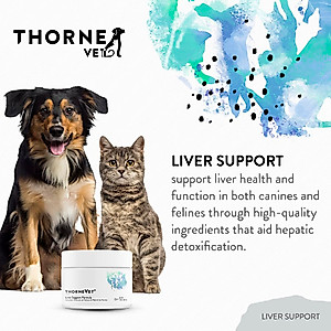 ThorneVet Liver Support Powder – Liver Support for Small Animals: Dogs & Cats, 90 Scoops