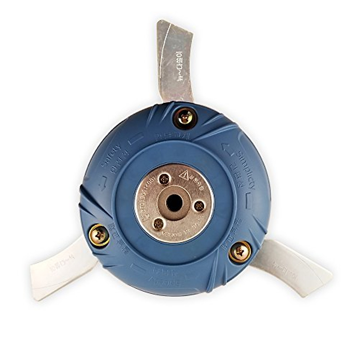 Tri-clone Trimmer Head Metal Blade Weed Wacker and Brush Cutter Attachment | Compatible with Most Straight Shaft String Trimmers