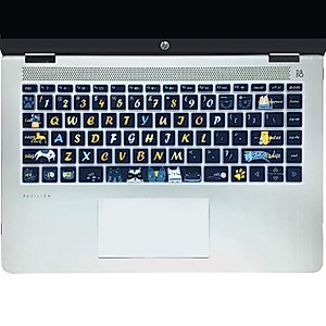 SANFORIN Keyboard Cover for 2020 2019 2018 HP 14" Laptop/HP Pavilion x360 14M-BA 14M-CD 14M-DH 14-BA 14-BF 14-cm 14-CF 14-DF 14-DK 14-DS 14-DQ Series 14 Inch Protective Skin, Cat