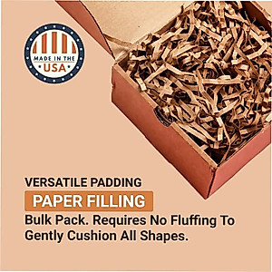 AVIDITI Crinkle Cut Paper Shred Filler, 40lbs Case | Shredded for Box Package, Stuffing, Bag, Packing, Gift Wrapping, Basket Shreds, Confetti, Holidays, Crafts, and Decoration, White