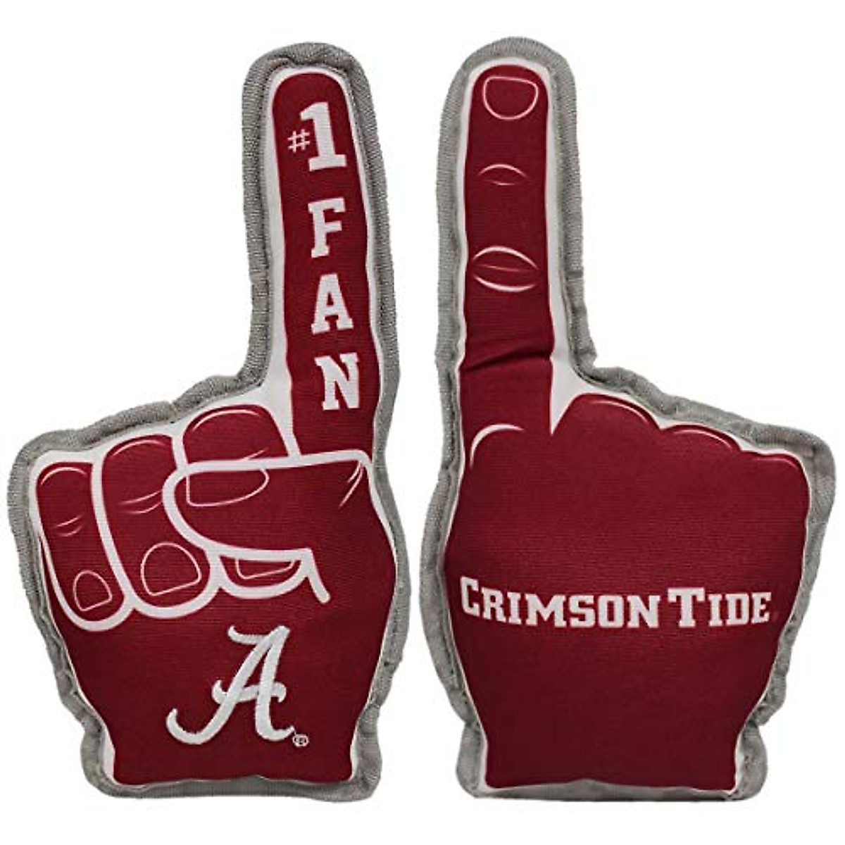 NCAA Alabama Crimson Tide #1 Fan Toy for Dogs & Cats. Best Tough PET Toy with Inner Squeaker.
