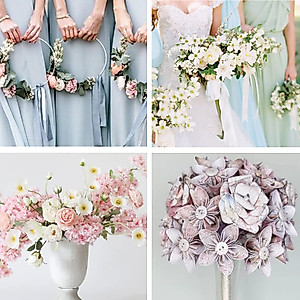 DECORA 18 Gauge White Floral Stem Wire 16 inch,50/Package