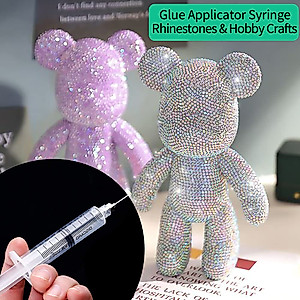 Injection Syringe 5ml Blunt Tip Syringes Luer Lock 16Ga 18Ga 20Ga Blunt Needle with Caps, for Epoxy Resin Oil Glue Ink Injector Craft Paint Industrial adhesives sealants lubricants Lab Science