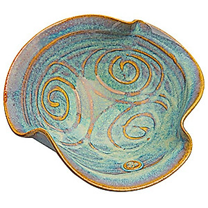 Castle Arch Pottery Newgrange Bowl Hand-Glazed, Handmade In Ireland, With Ancient Celtic Symbol, Irish Gifts 7 Inches Diameter 2 Inches Height 250 ML (Small)